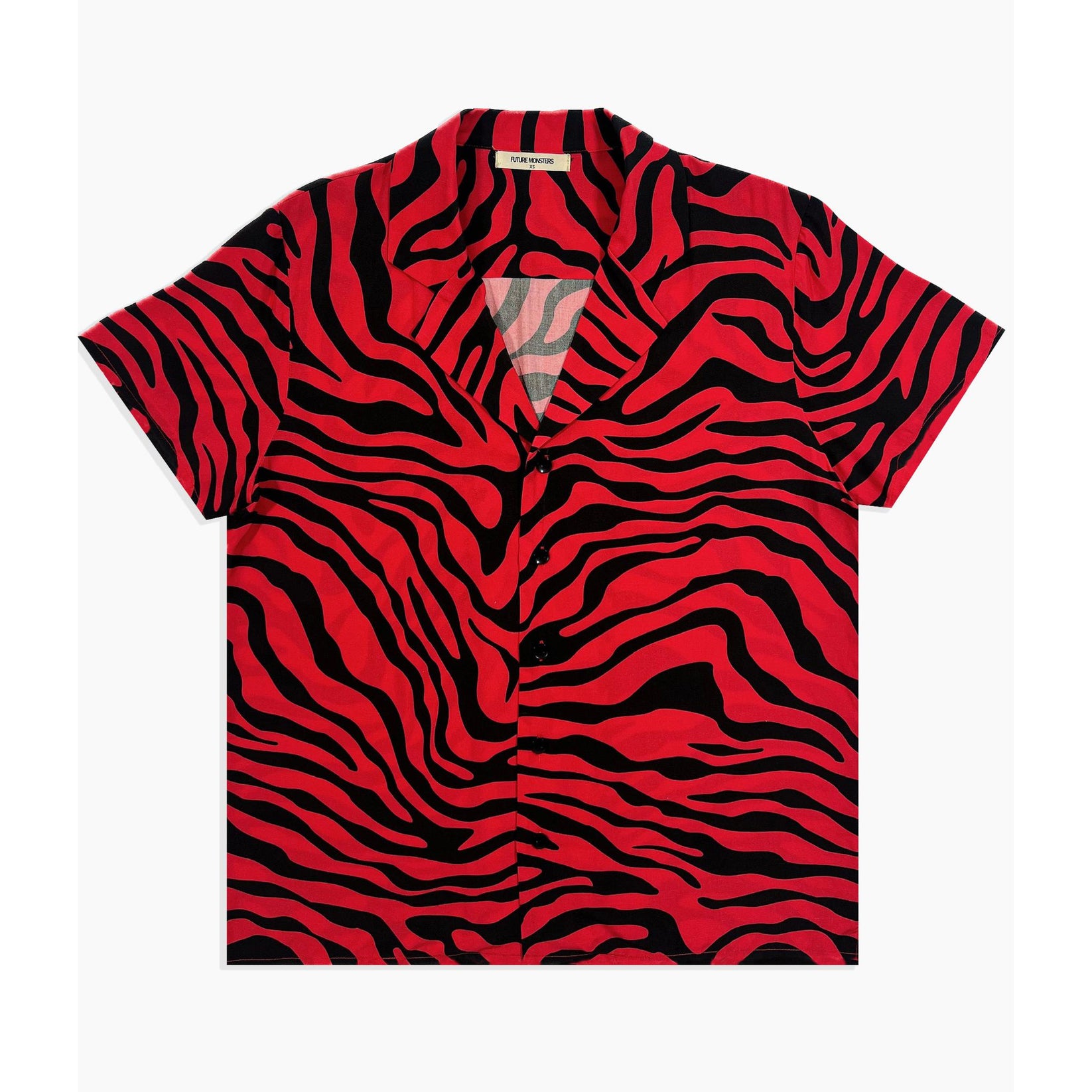 Zebra Button-Up — Alternative Animal Print Shirt | Future Monsters